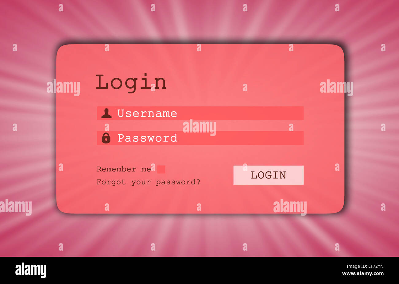 Webpage logon hi-res stock photography and images - Alamy