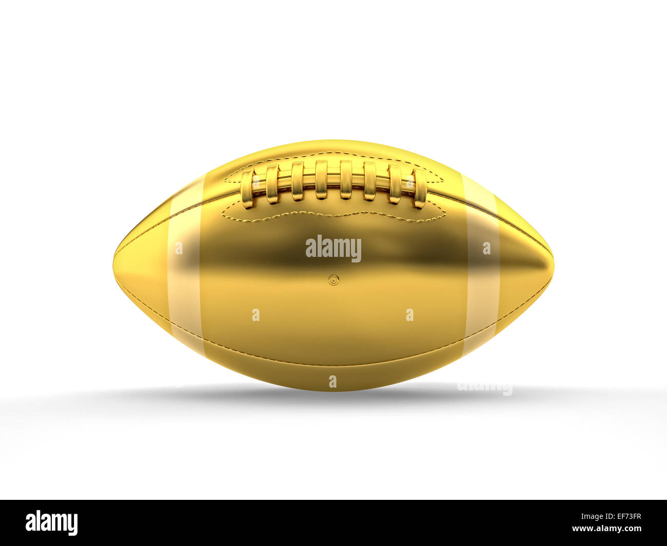 3d gold american football ball Stock Photo - Alamy
