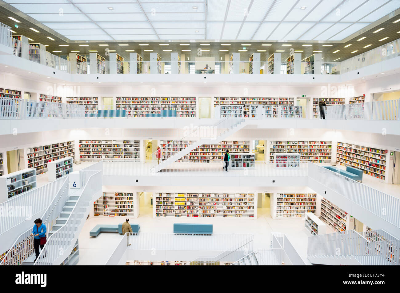 City library, architect Eun Young Yi, Stuttgart, Baden-Württemberg ...