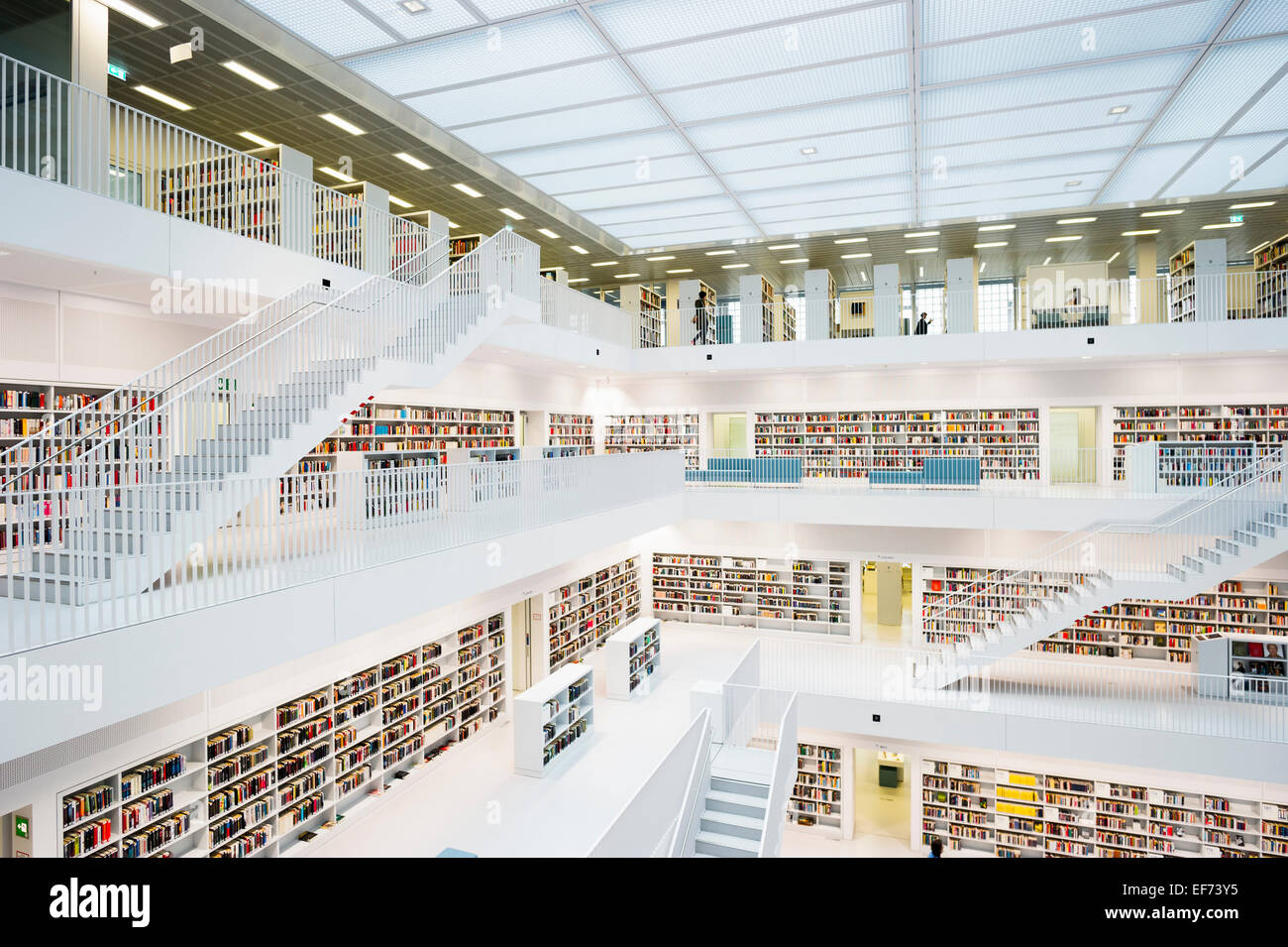 City library, architect Eun Young Yi, Stuttgart, Baden-Württemberg ...