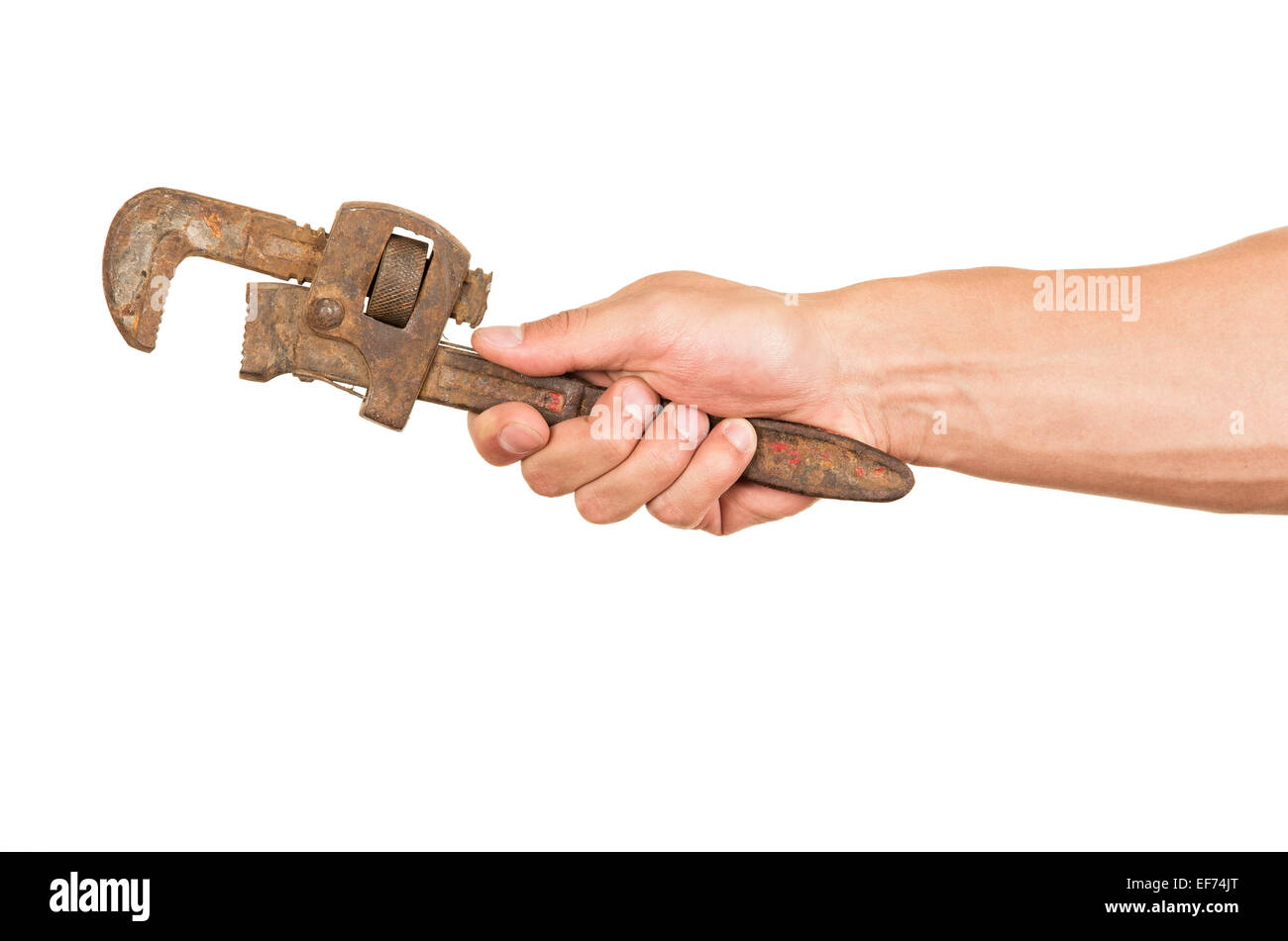closeup of hand holding a wrench Stock Photo - Alamy