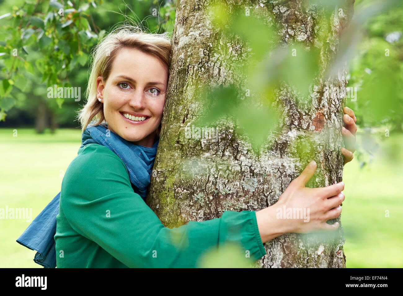 Tree hug therapy hi-res stock photography and images - Alamy
