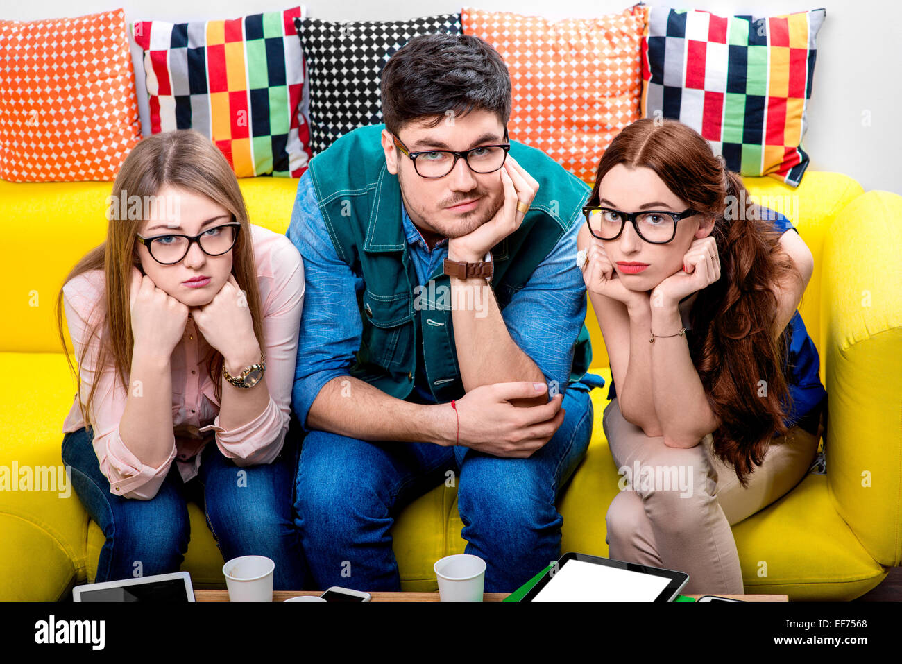 Teamwork on three group hi-res stock photography and images - Alamy