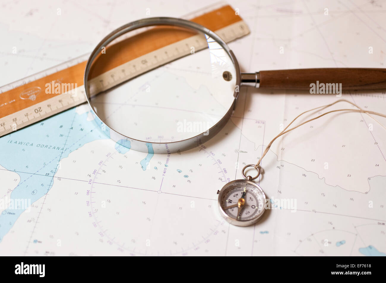 Navigation chart nautical hi-res stock photography and images - Alamy