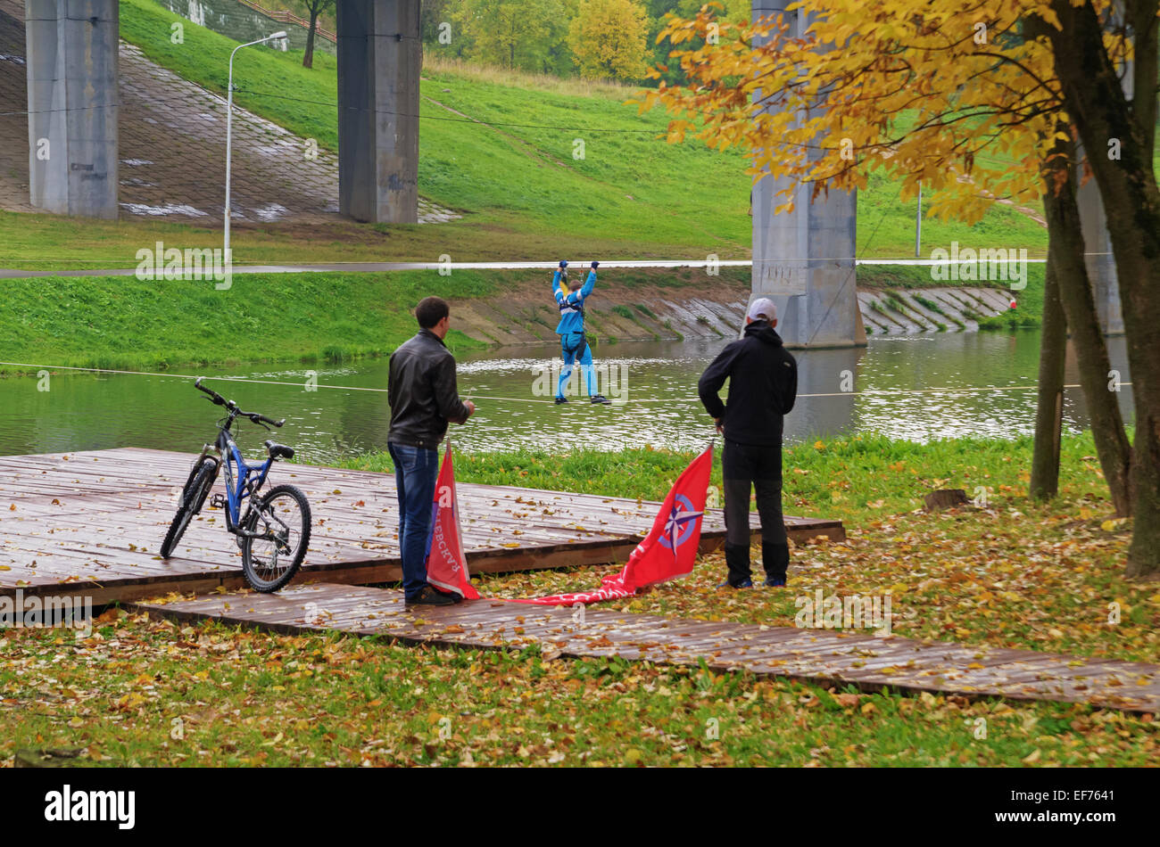 Holiday the World Tourism Day - sport tourism competition in park on ...