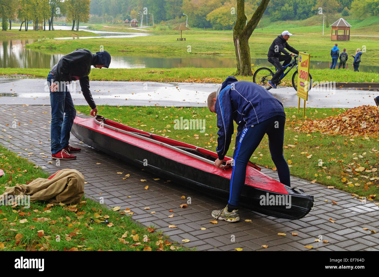 Holiday the World Tourism Day - sport tourism competition in park on ...