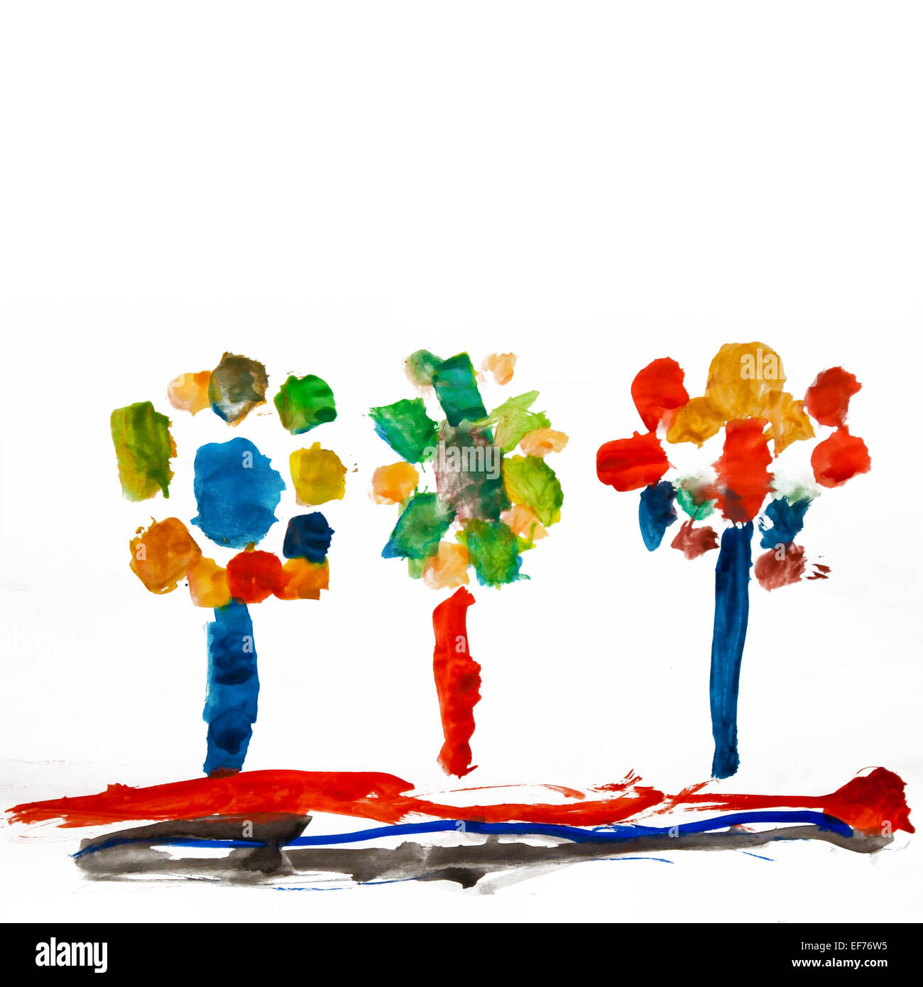 Child paintings Cut Out Stock Images & Pictures - Alamy