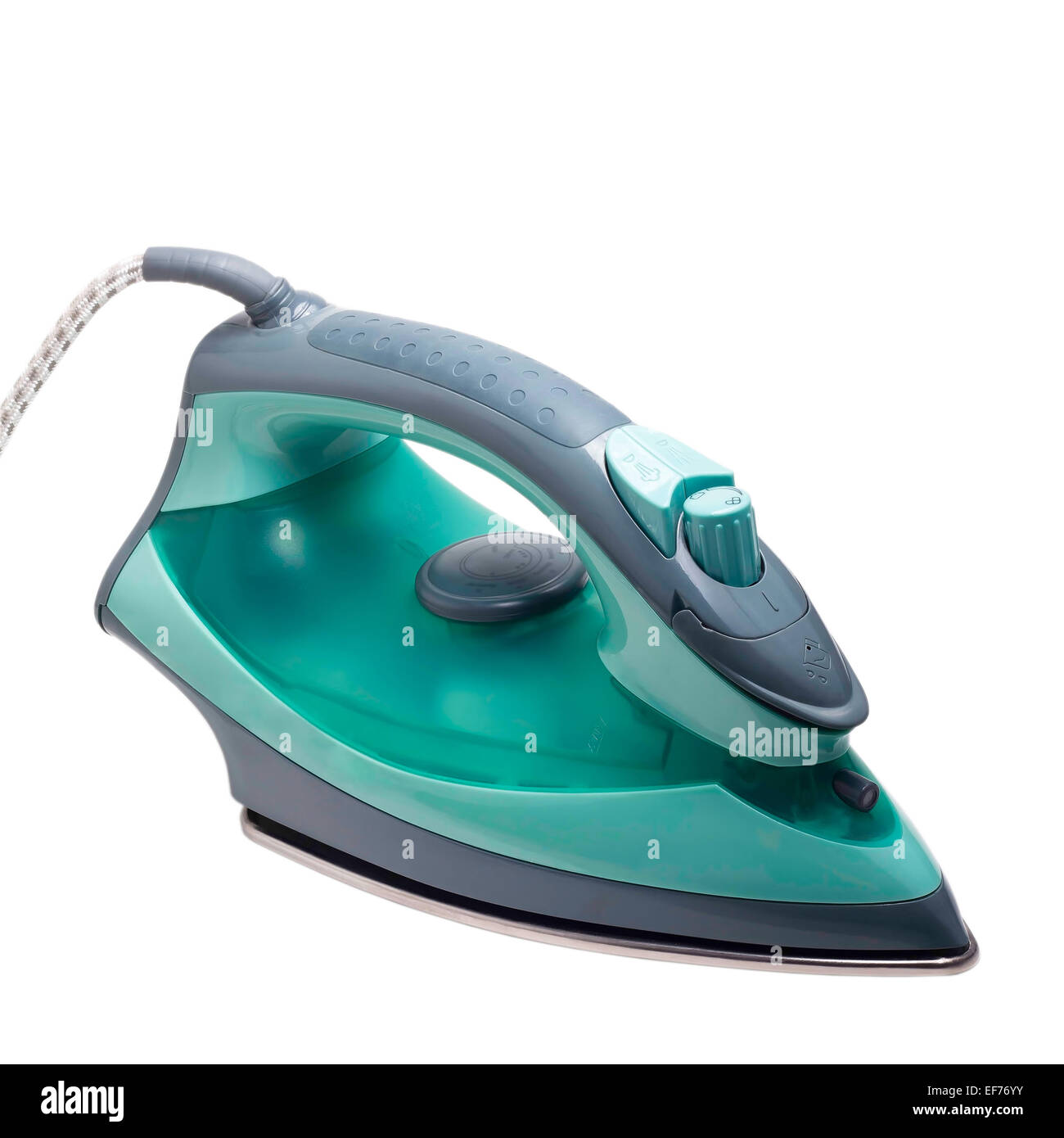 green iron isolated on white background Stock Photo - Alamy