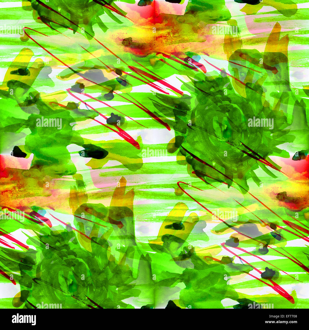 green texture seamless picture watercolor background Stock Photo - Alamy