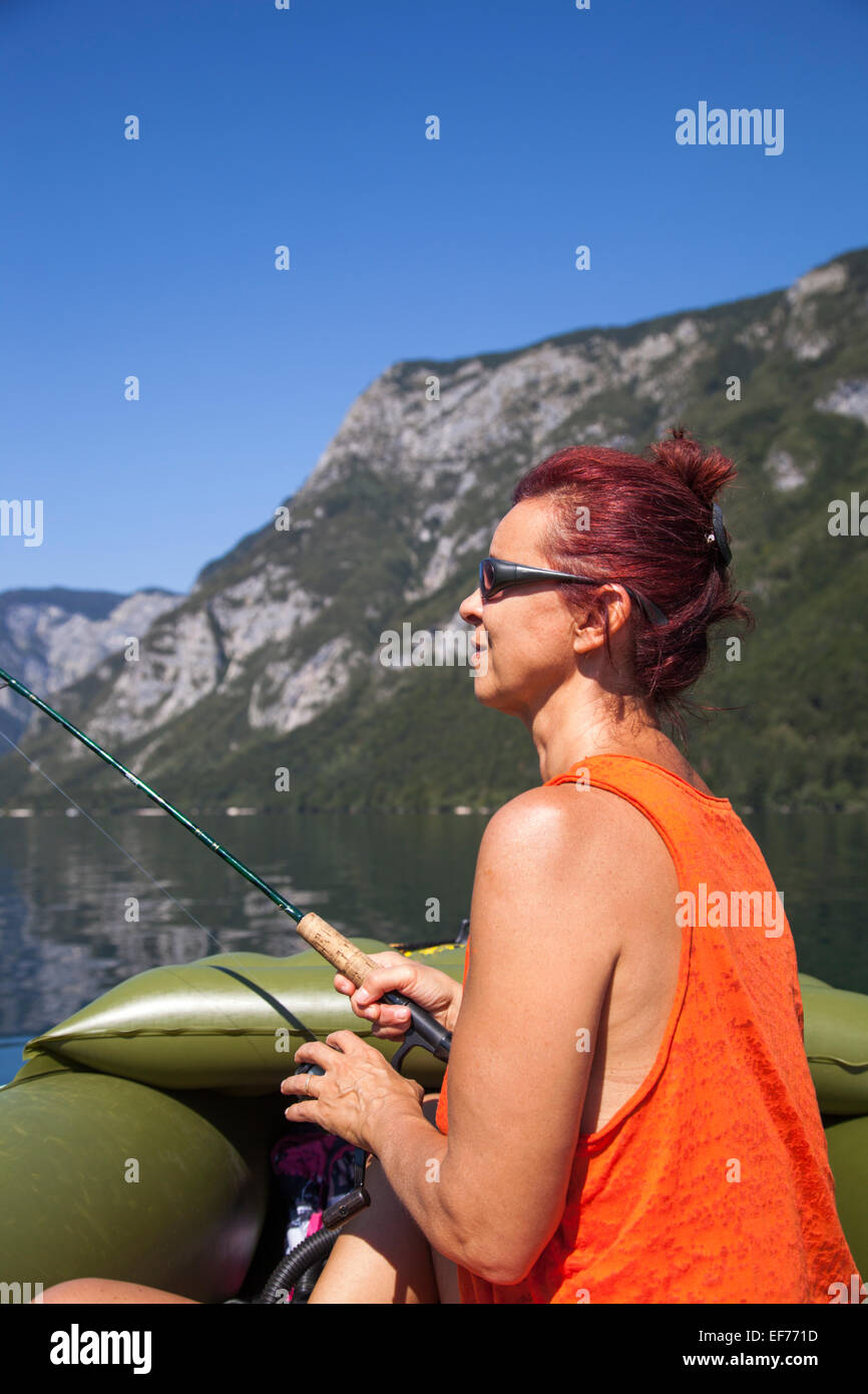 Woman in boat hi-res stock photography and images - Alamy