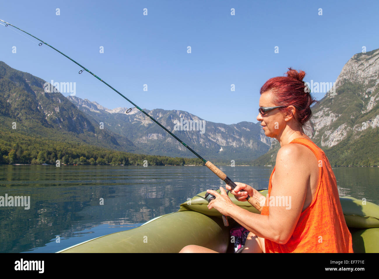 Woman female fisherwoman hi-res stock photography and images - Alamy