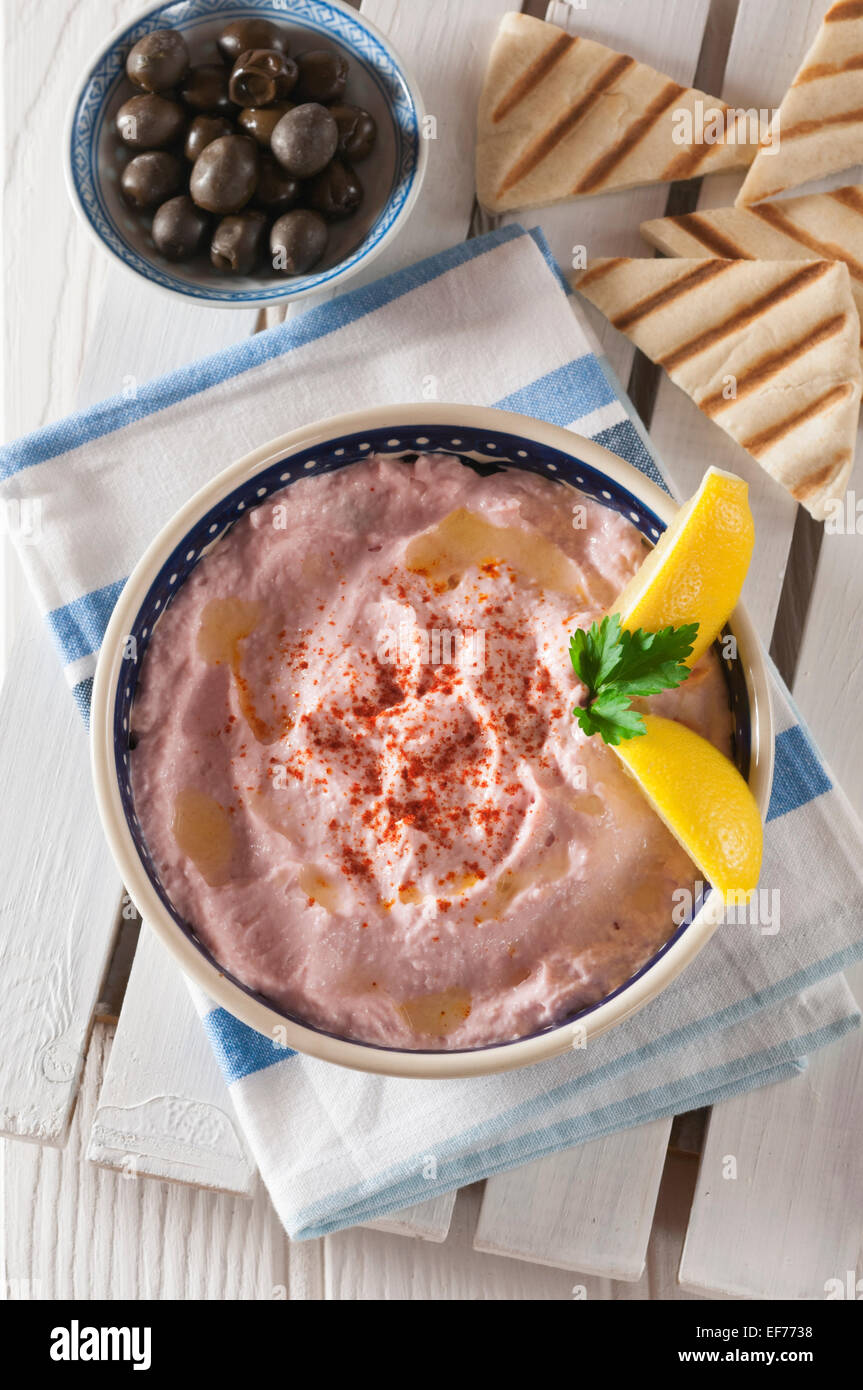 Taramasalata. Fish roe salad dip Stock Photo - Alamy