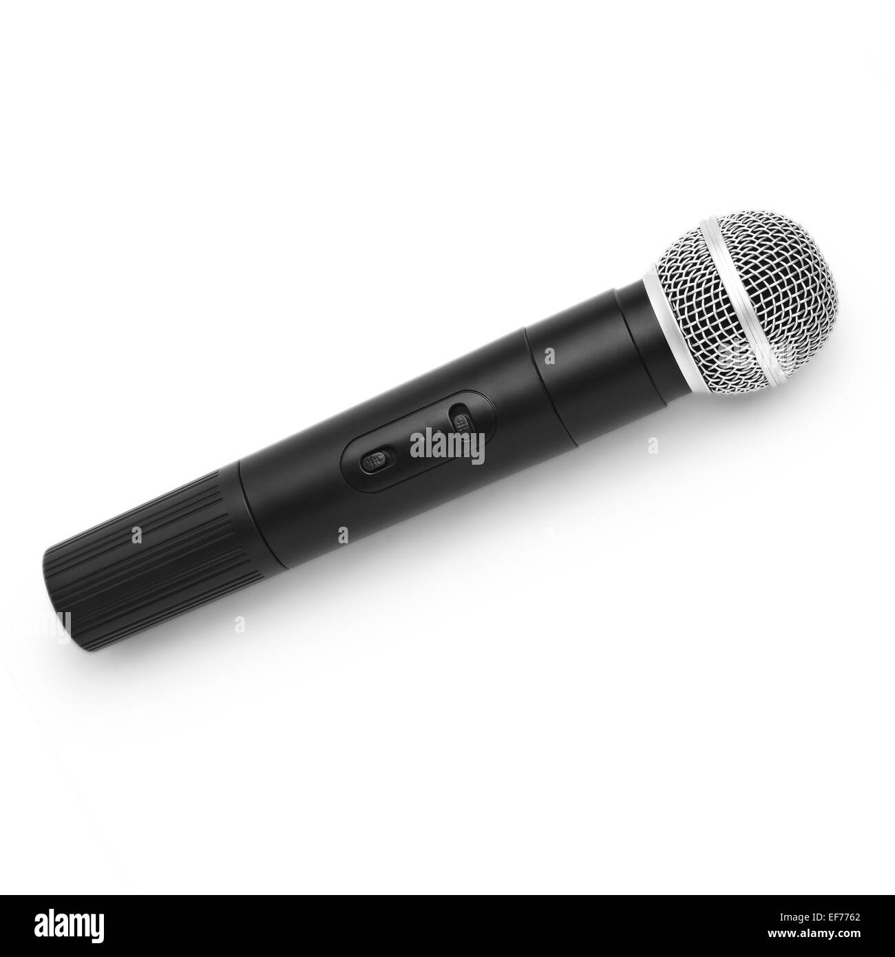 microphone radio vintage isolated white background Stock Photo - Alamy