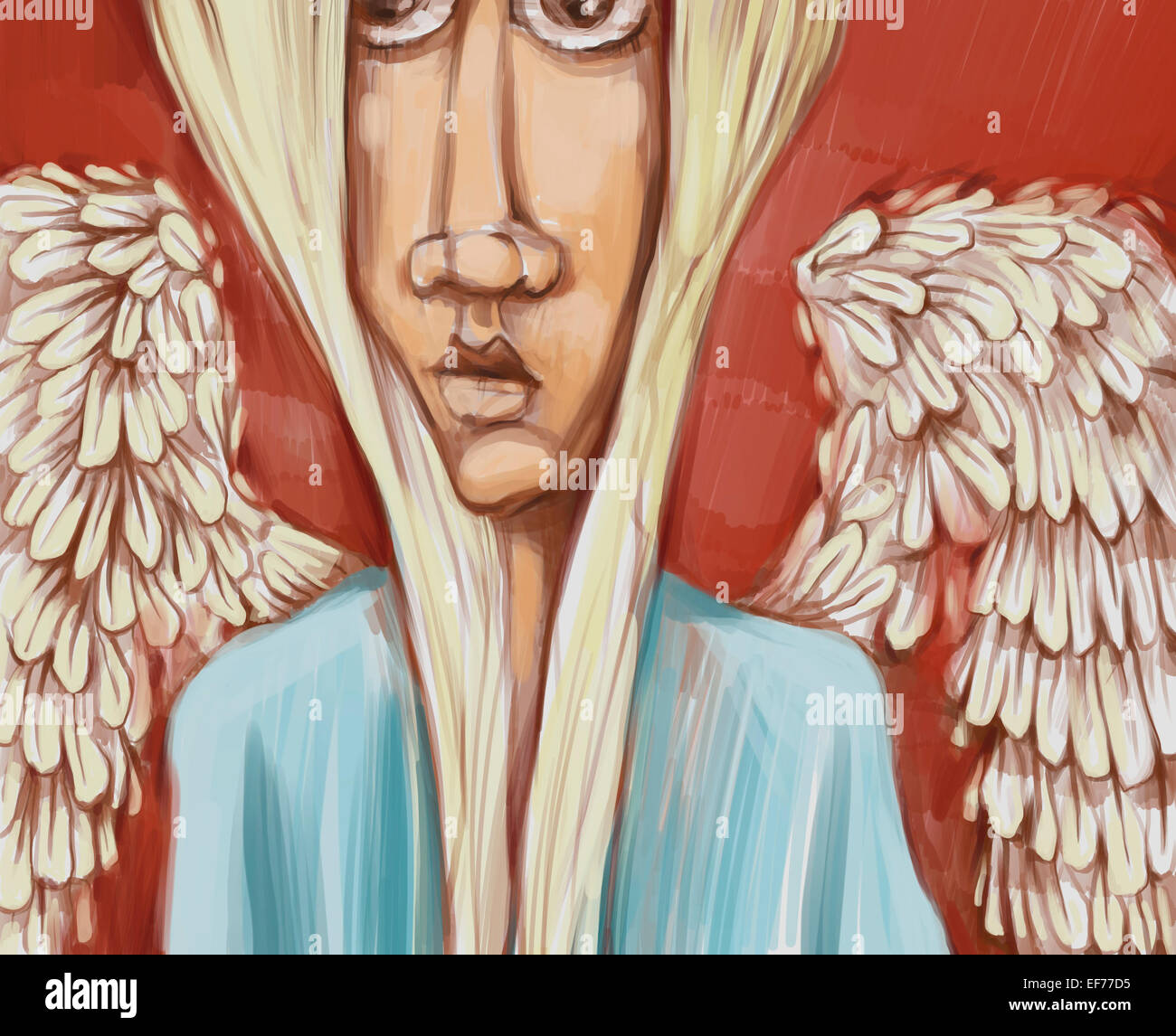 Angel wings painting hi-res stock photography and images - Alamy