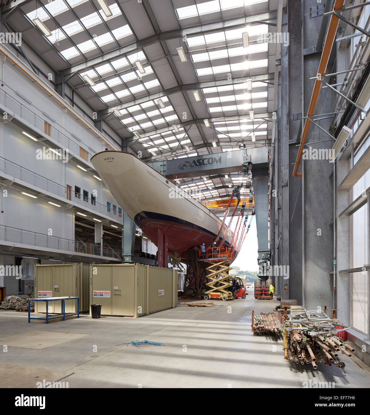 Pendennis Shipyard, Falmouth TR11 4NR, United Kingdom. Architect: na ...