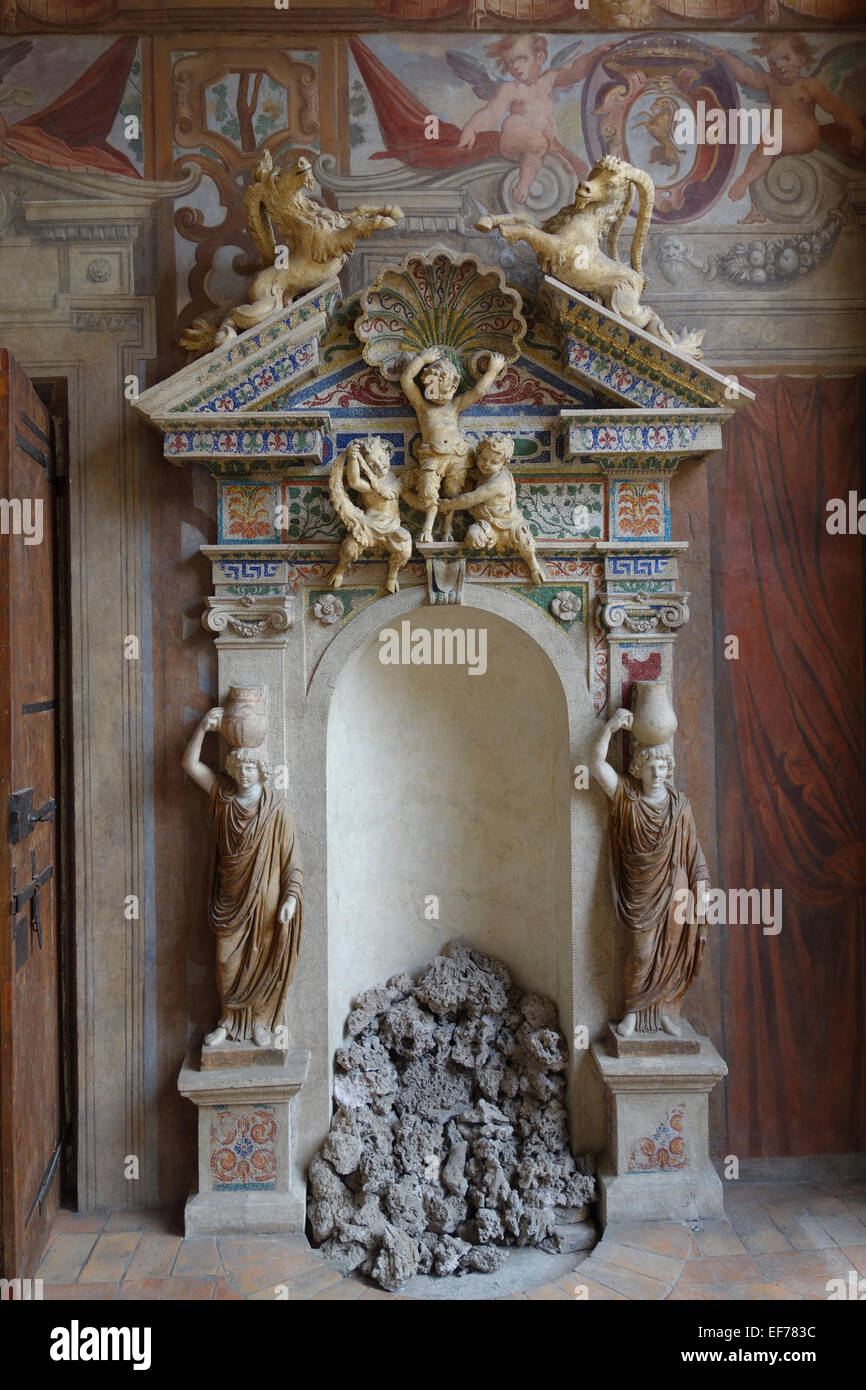 Loggia of Palazzo Altemps Museo Nazionale Romano Rome Italy Stock Photo ...
