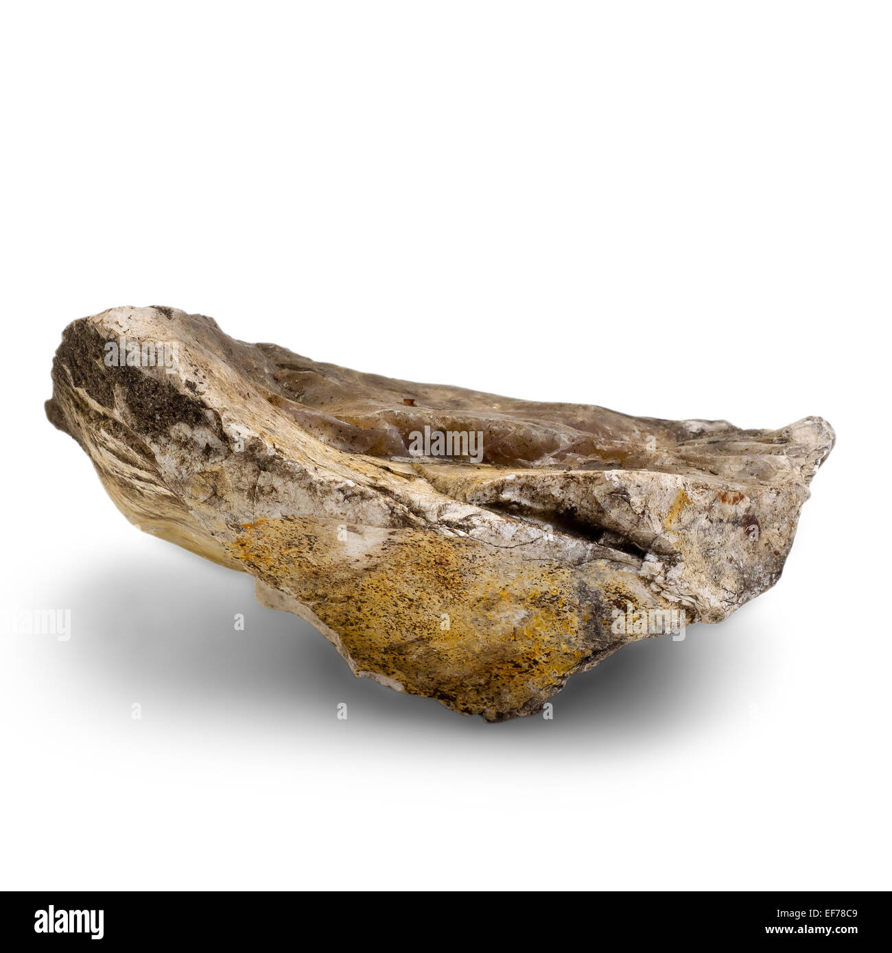 natural flat stone isolated white background Stock Photo - Alamy