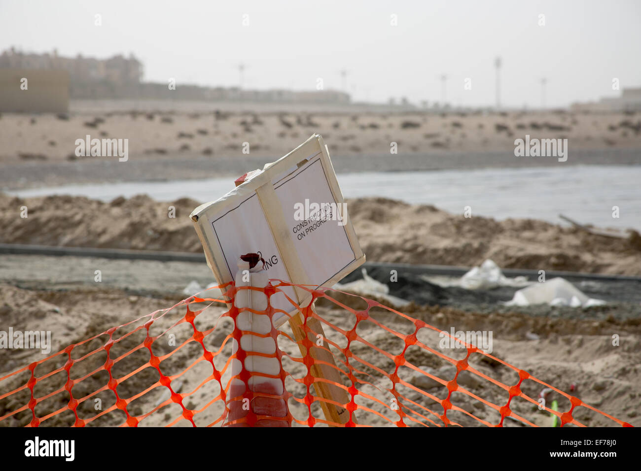 Construction of the man made lake at IMPZ Stock Photo - Alamy