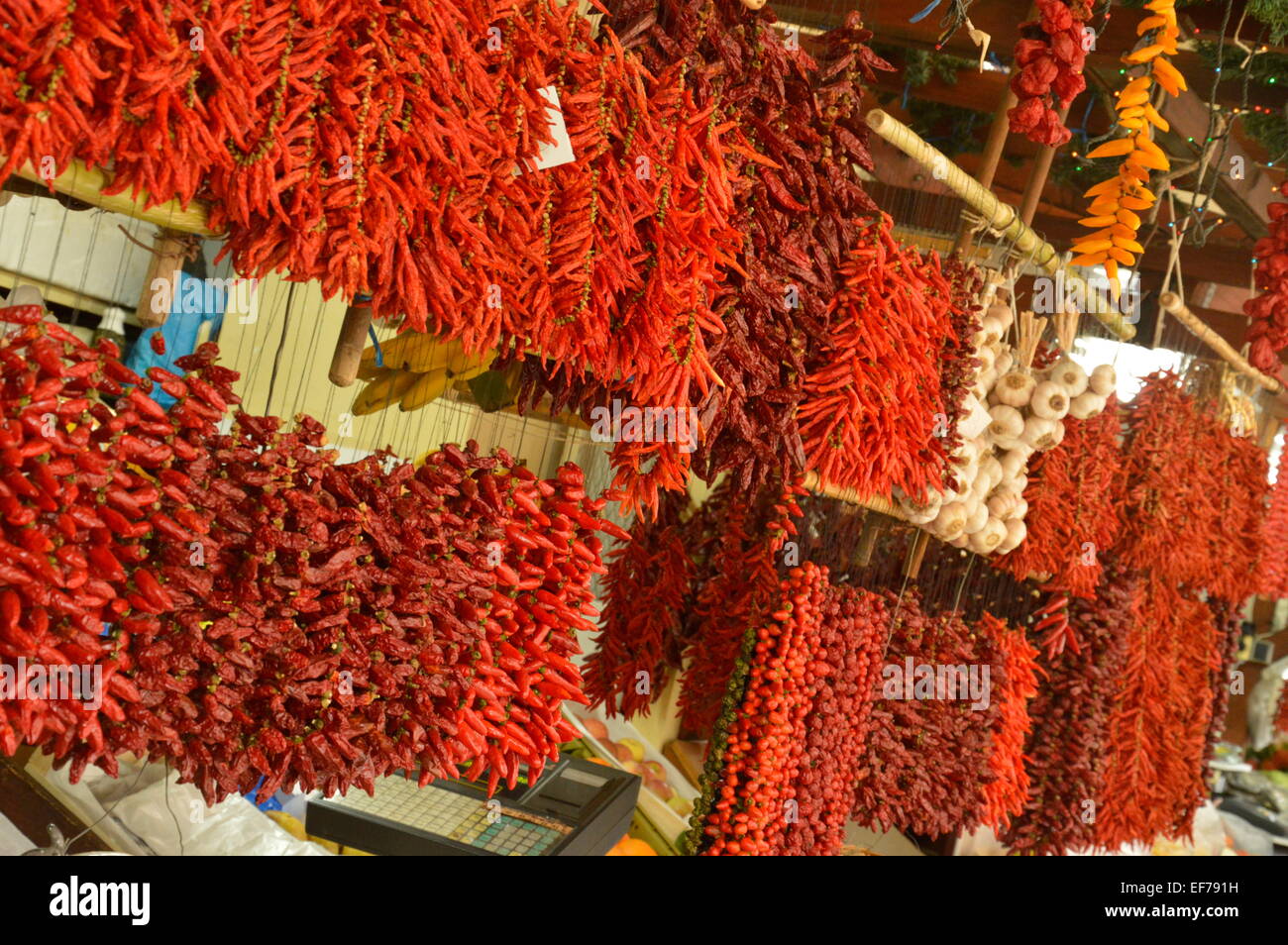 Chilli stall hi-res stock photography and images - Alamy