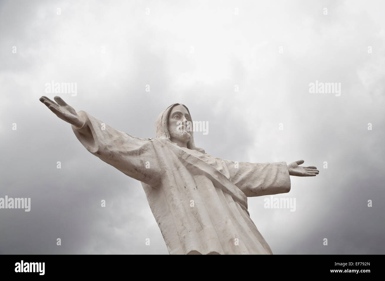 The White Christ statue at Sacsayhuaman, Peru Stock Photo - Alamy