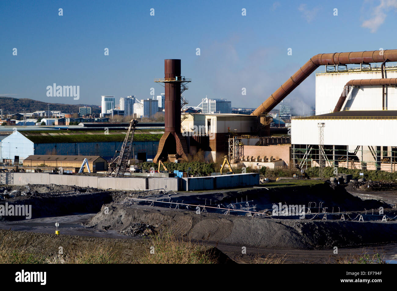 Steel works rover way cardiff hi-res stock photography and images - Alamy