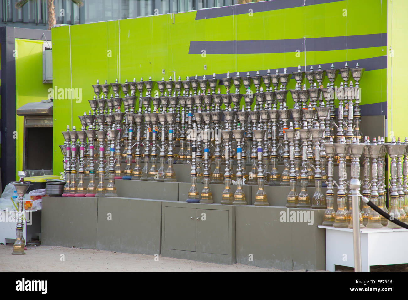 Shisha pipes on display on Jumeirah Beach Dubai UAE Stock Photo - Alamy