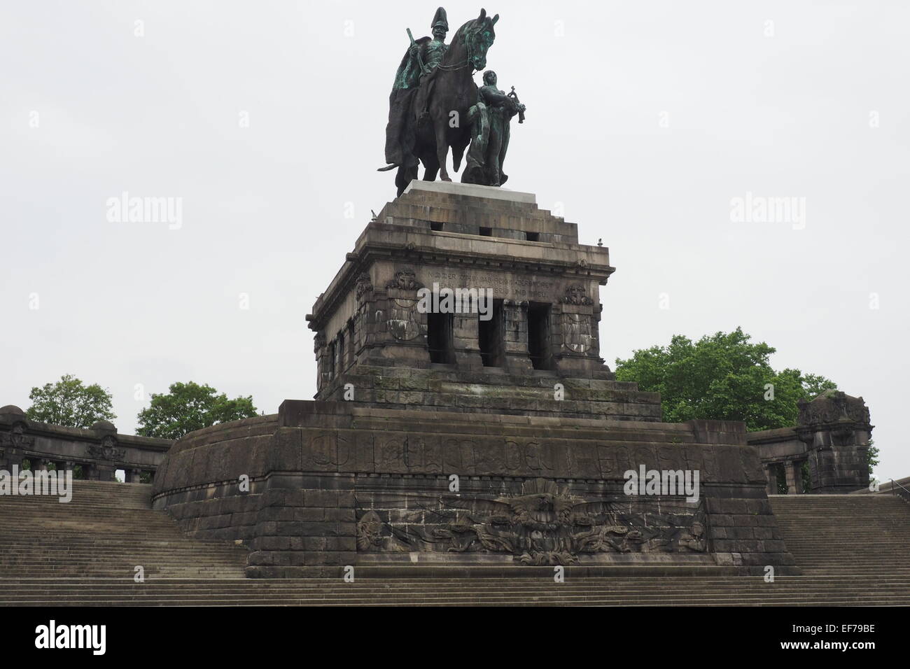 Equestrian statue of the German Emperor William I Stock Photo - Alamy