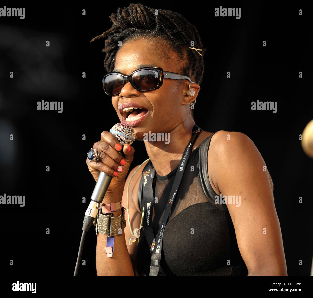 Alabama 3 perform at the Wickerman Music Festival in Dumfries, Scotland ...