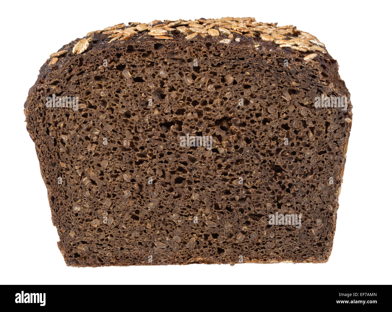 Coarse rye bread loaf isolated on white with clipping path Stock Photo ...