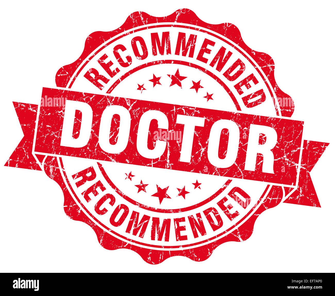 doctor red grunge seal isolated on white Stock Photo - Alamy