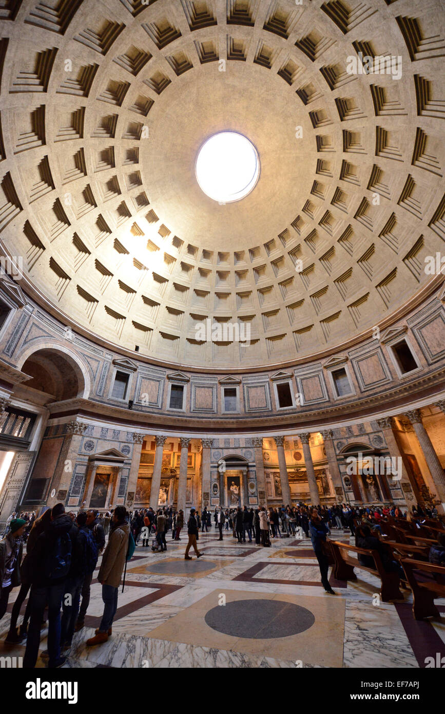 Inside the Pantheon Rome Italy Stock Photo - Alamy