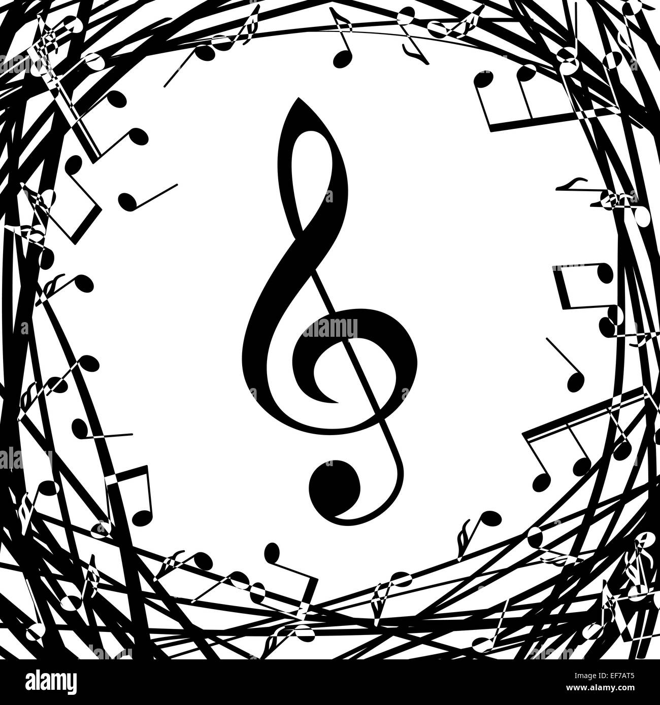 Grunge music notes Stock Photo - Alamy