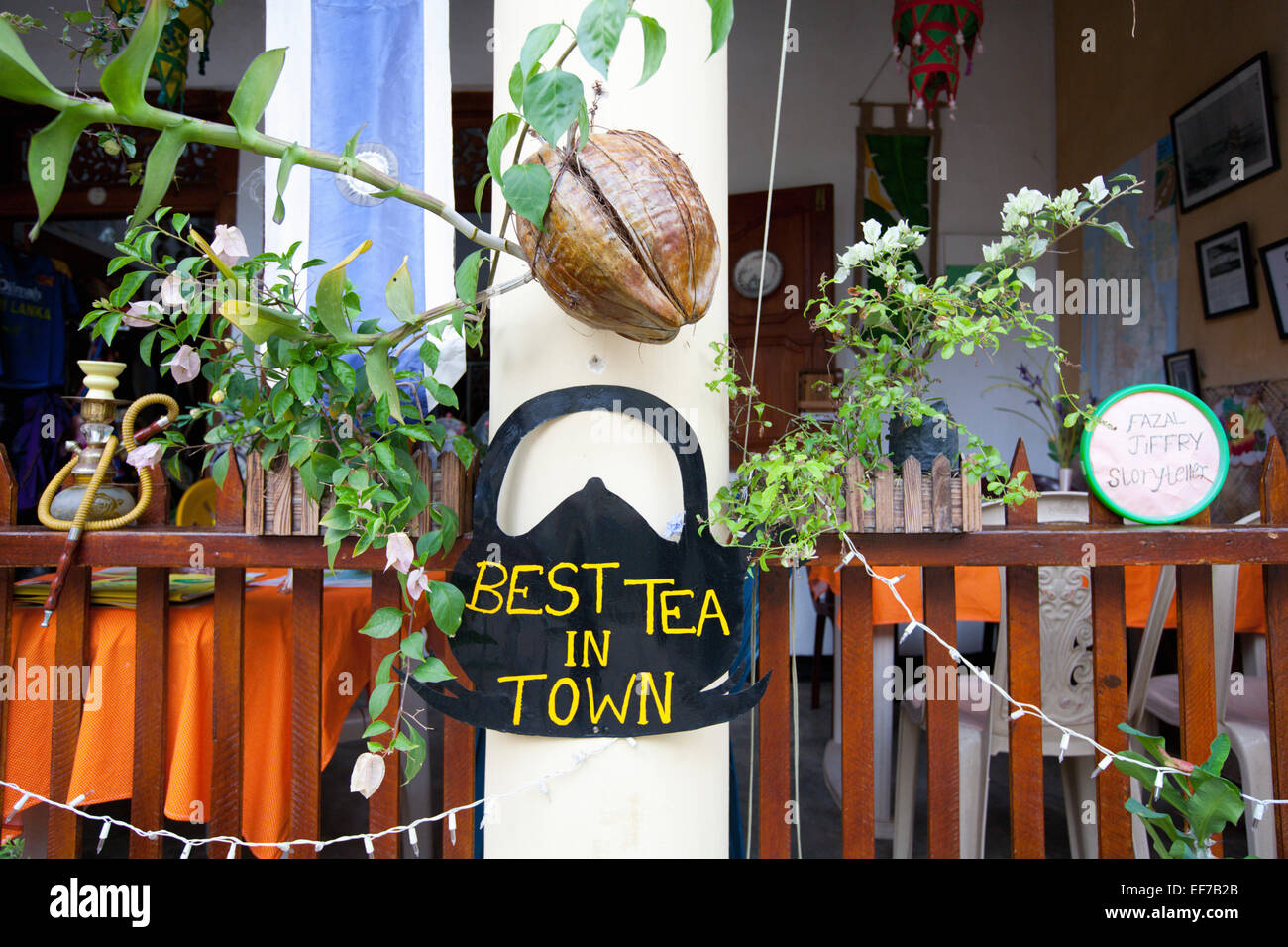 COLONIAL STYLE TEA SHOP IN GALLE FORT Stock Photo - Alamy