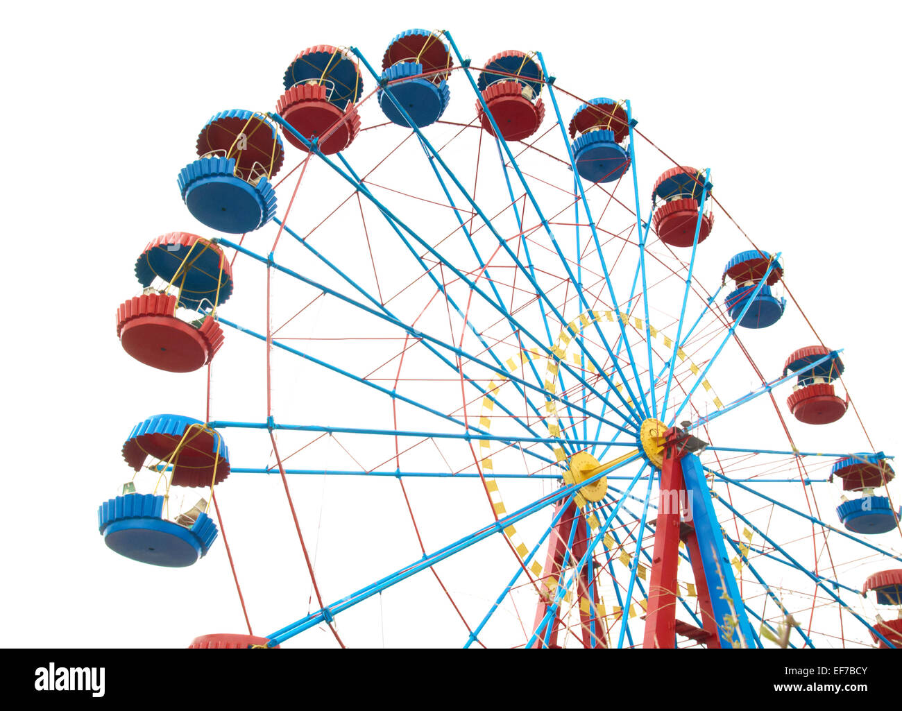 The Ferris wheel isolated on white background Stock Photo - Alamy