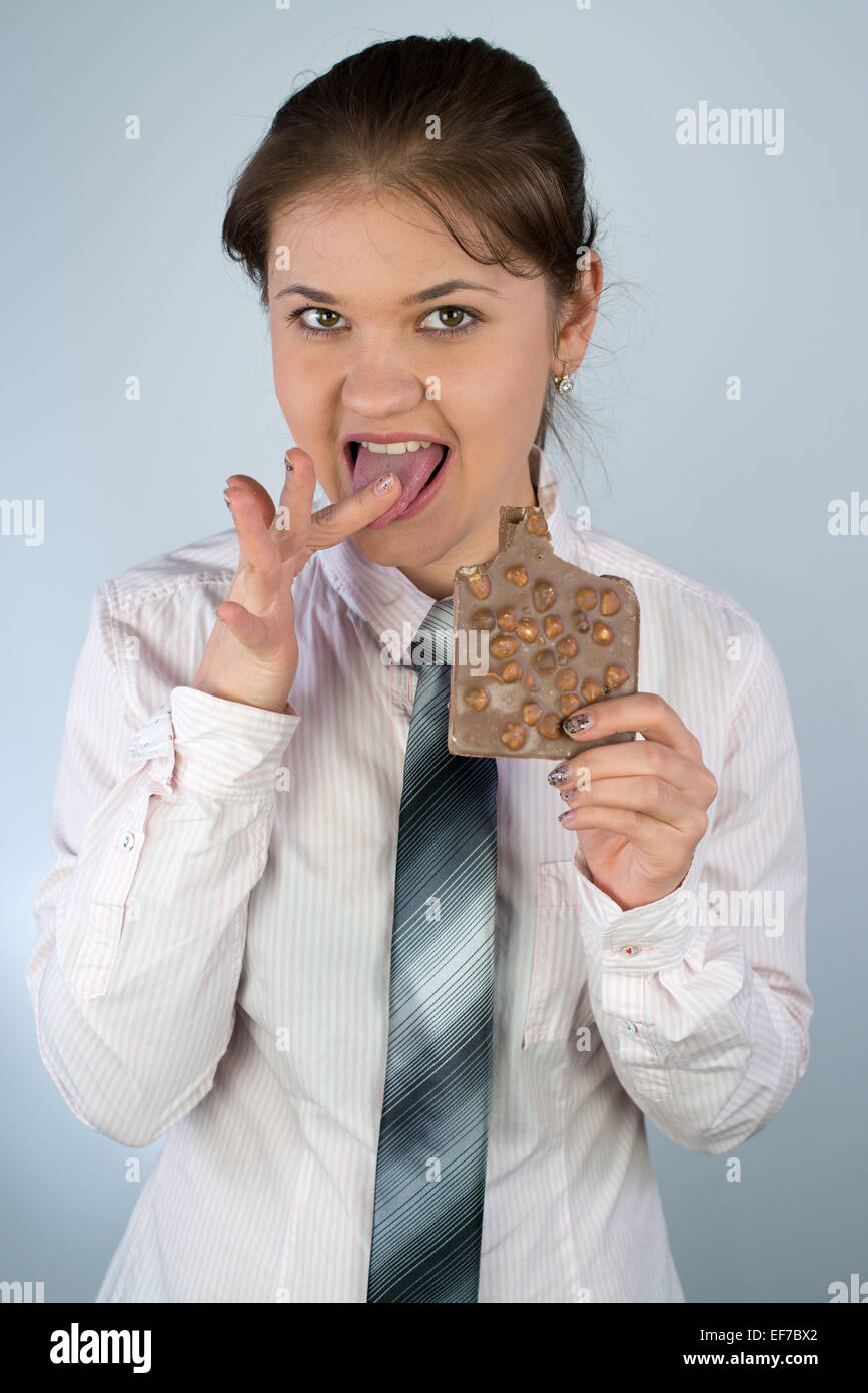 Licking teeth hi-res stock photography and images - Alamy