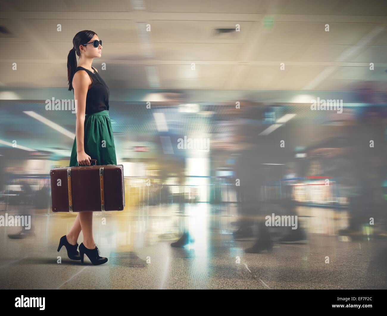 Airport departure panorama hi-res stock photography and images - Alamy