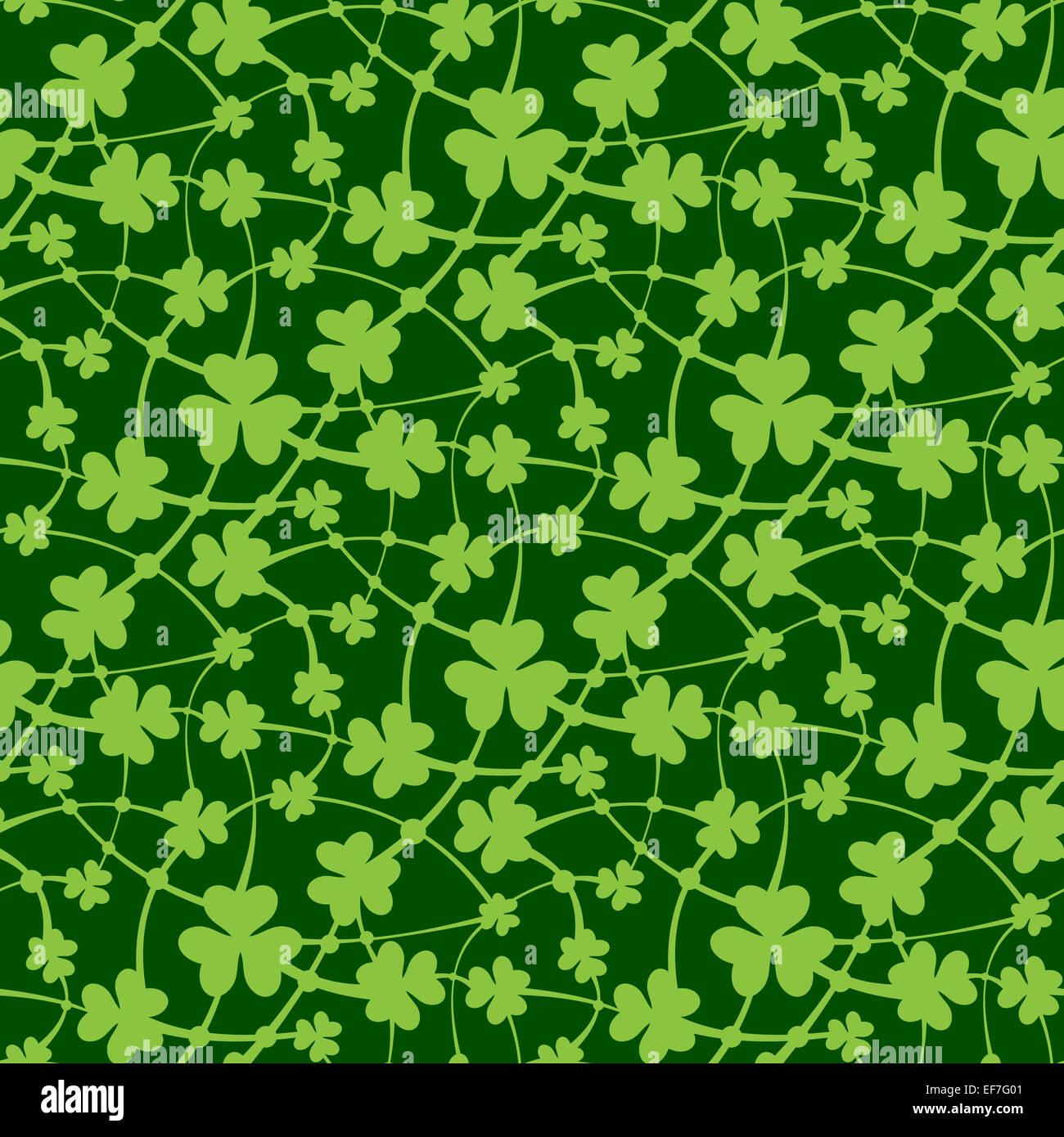 Vector illustration of St. Patrick day seamless pattern Stock Photo - Alamy