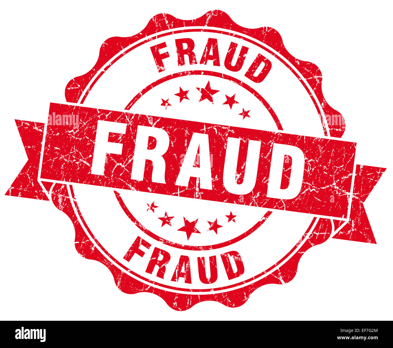 Fraud red round stamp Cut Out Stock Images & Pictures - Alamy