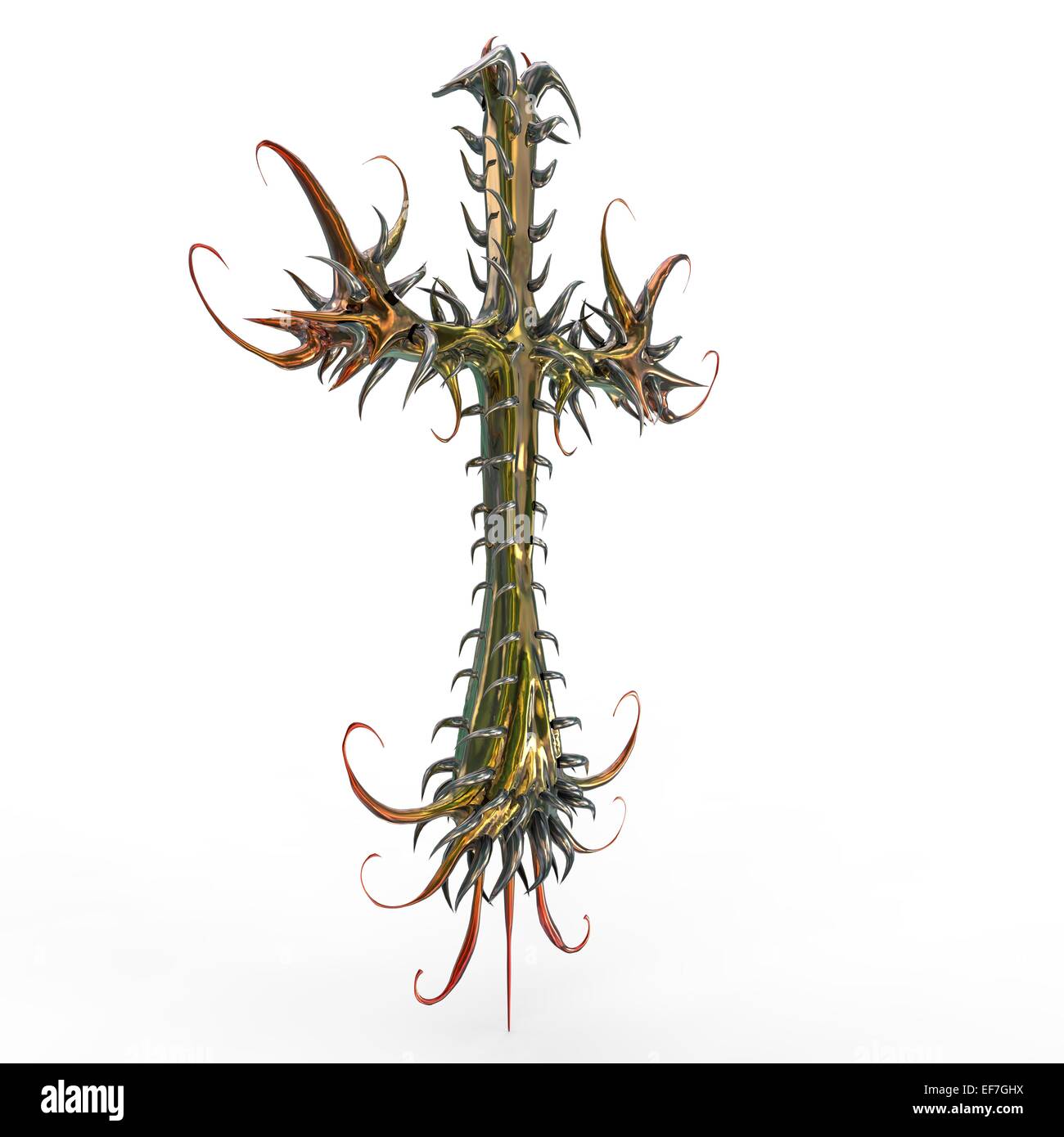 3d cross fantastic design from different angles Stock Photo - Alamy