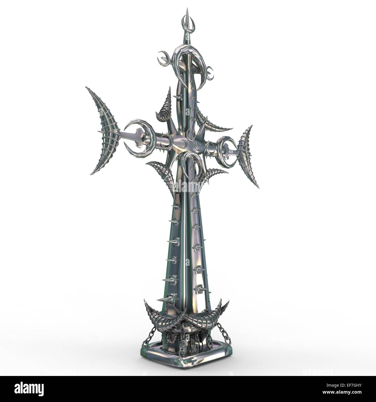 3d cross fantastic design from different angles Stock Photo - Alamy