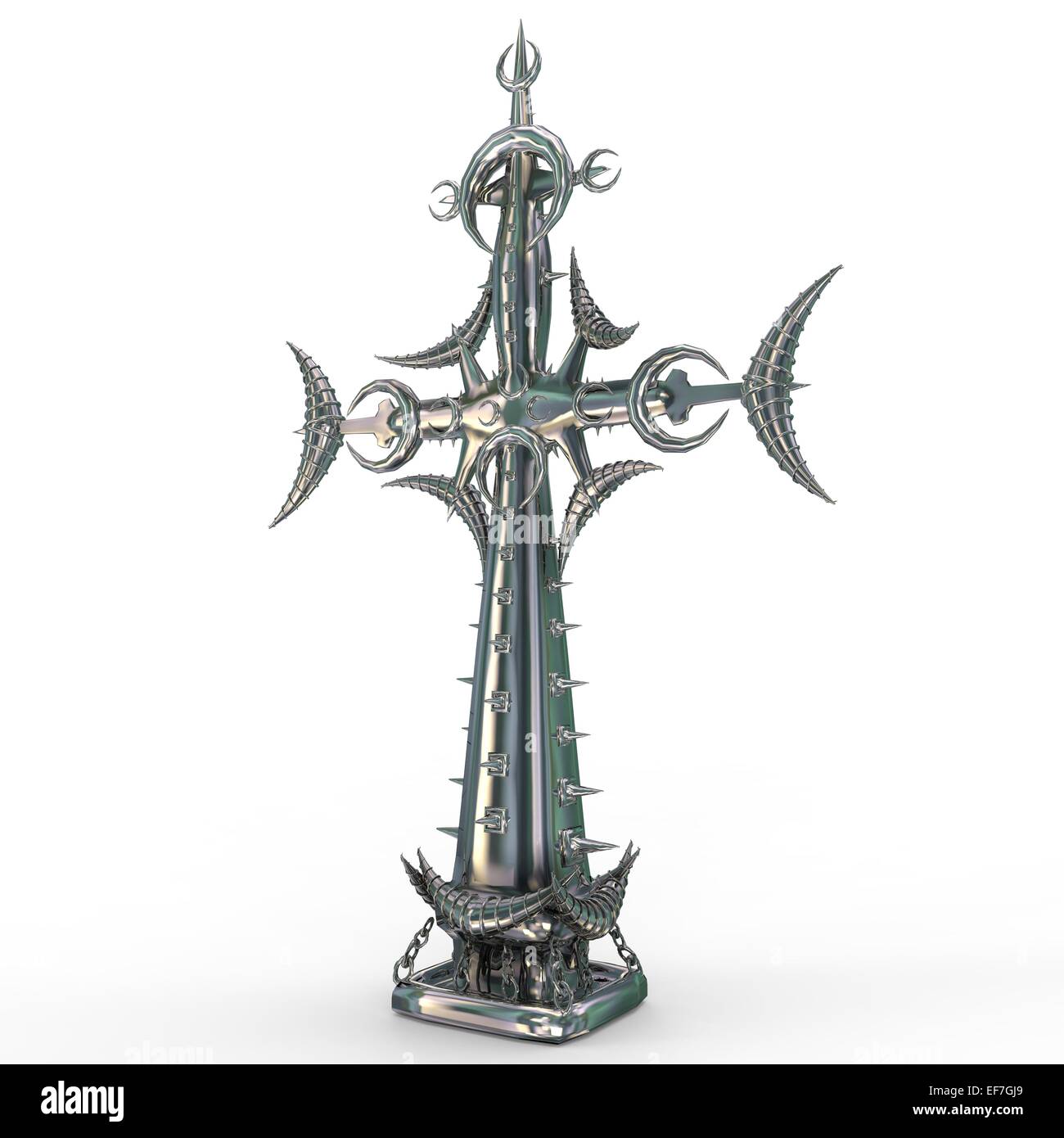 3d cross fantastic design from different angles Stock Photo - Alamy