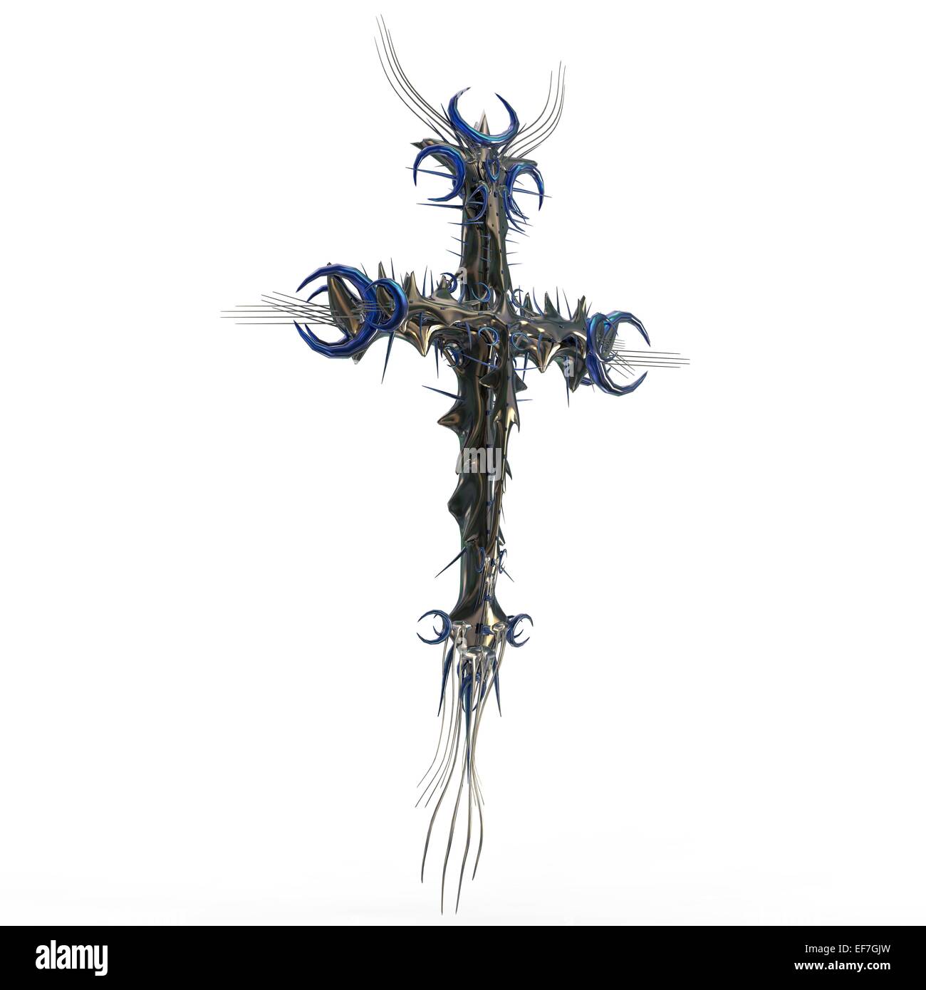 3d cross fantastic design from different angles Stock Photo - Alamy