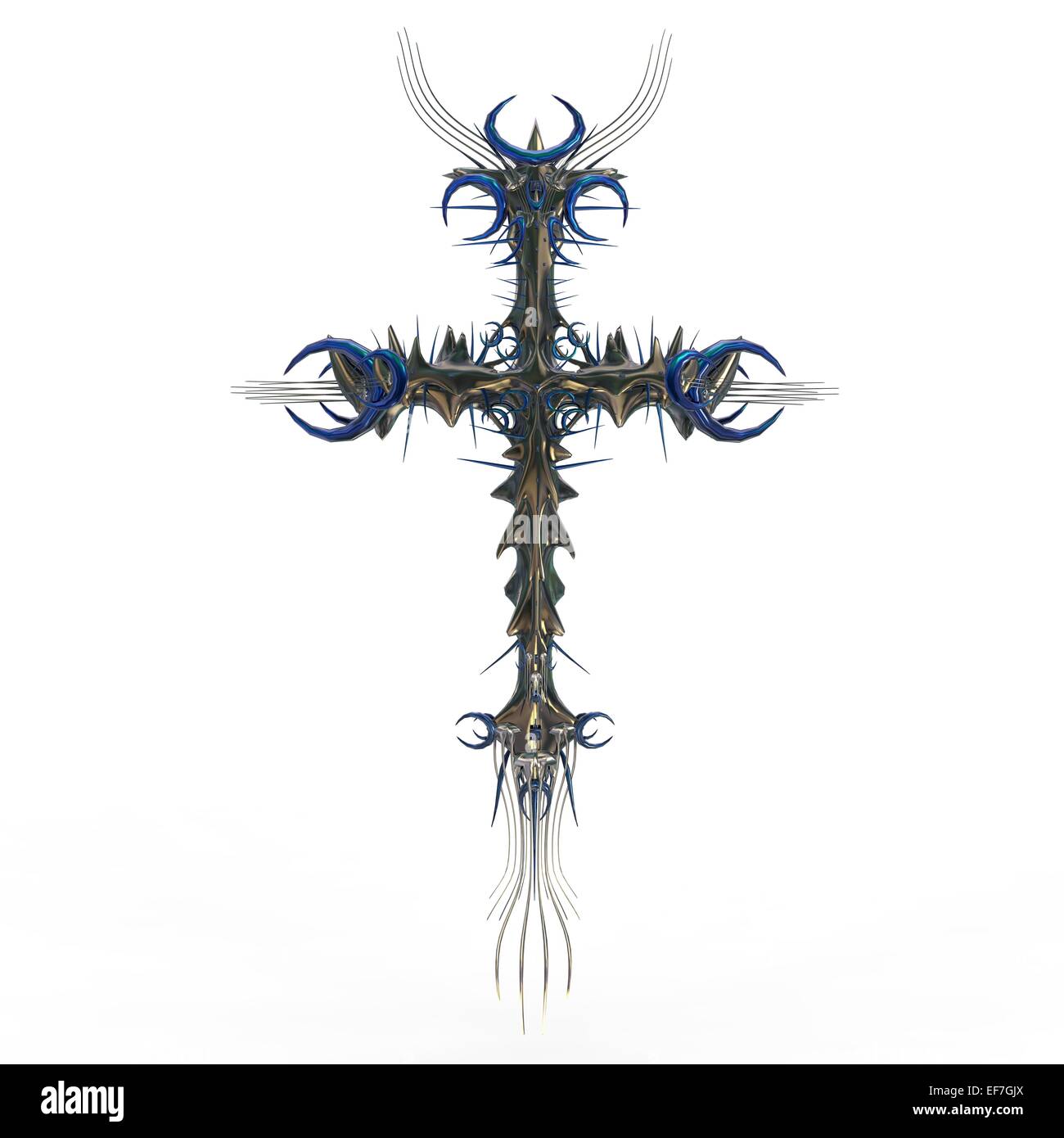 3d cross fantastic design from different angles Stock Photo - Alamy