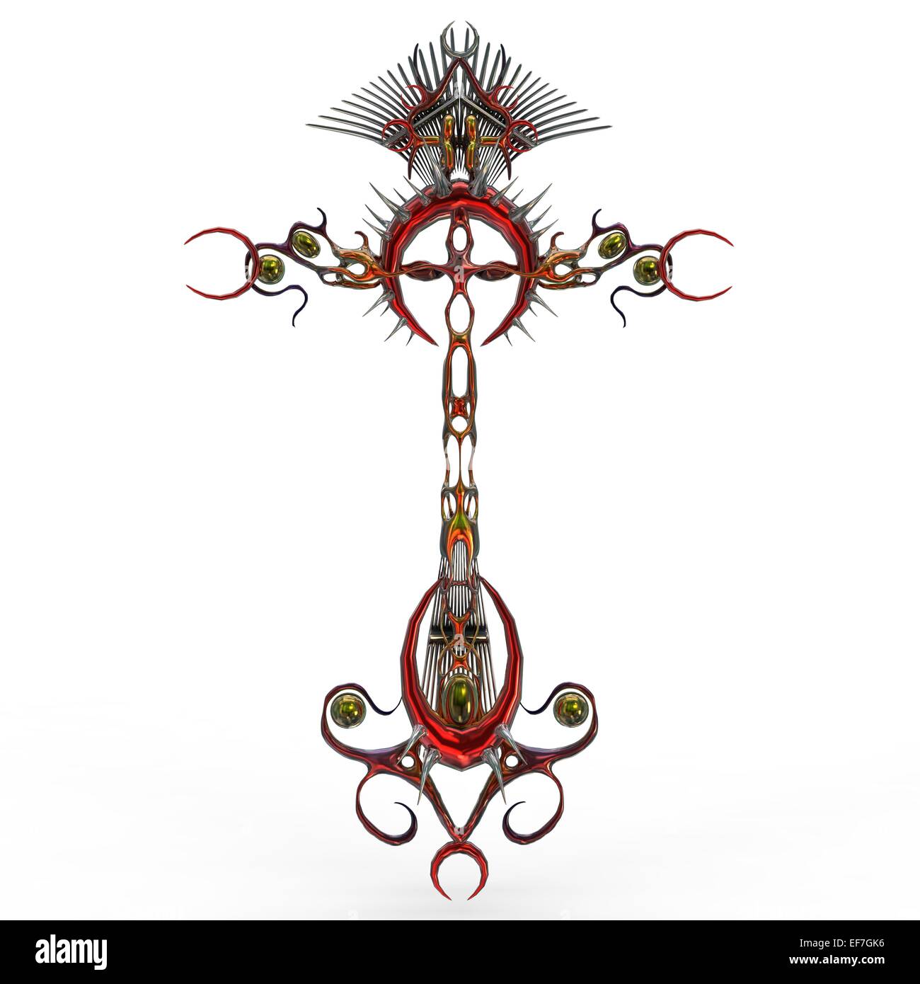3d cross fantastic design from different angles Stock Photo - Alamy