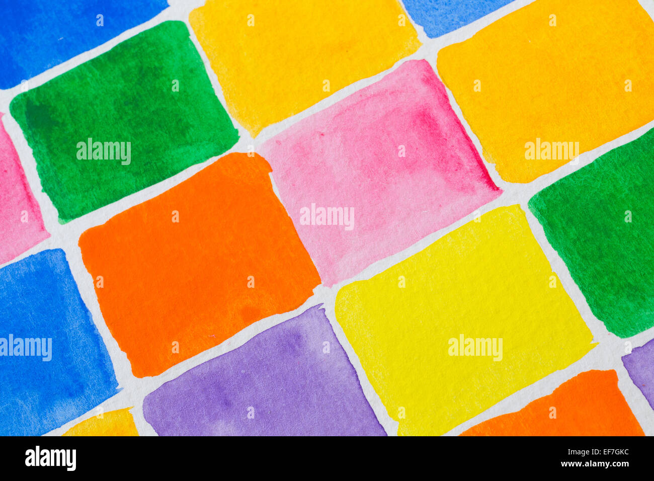 Hand painted blocks of watercolor made by the photographer Stock Photo ...