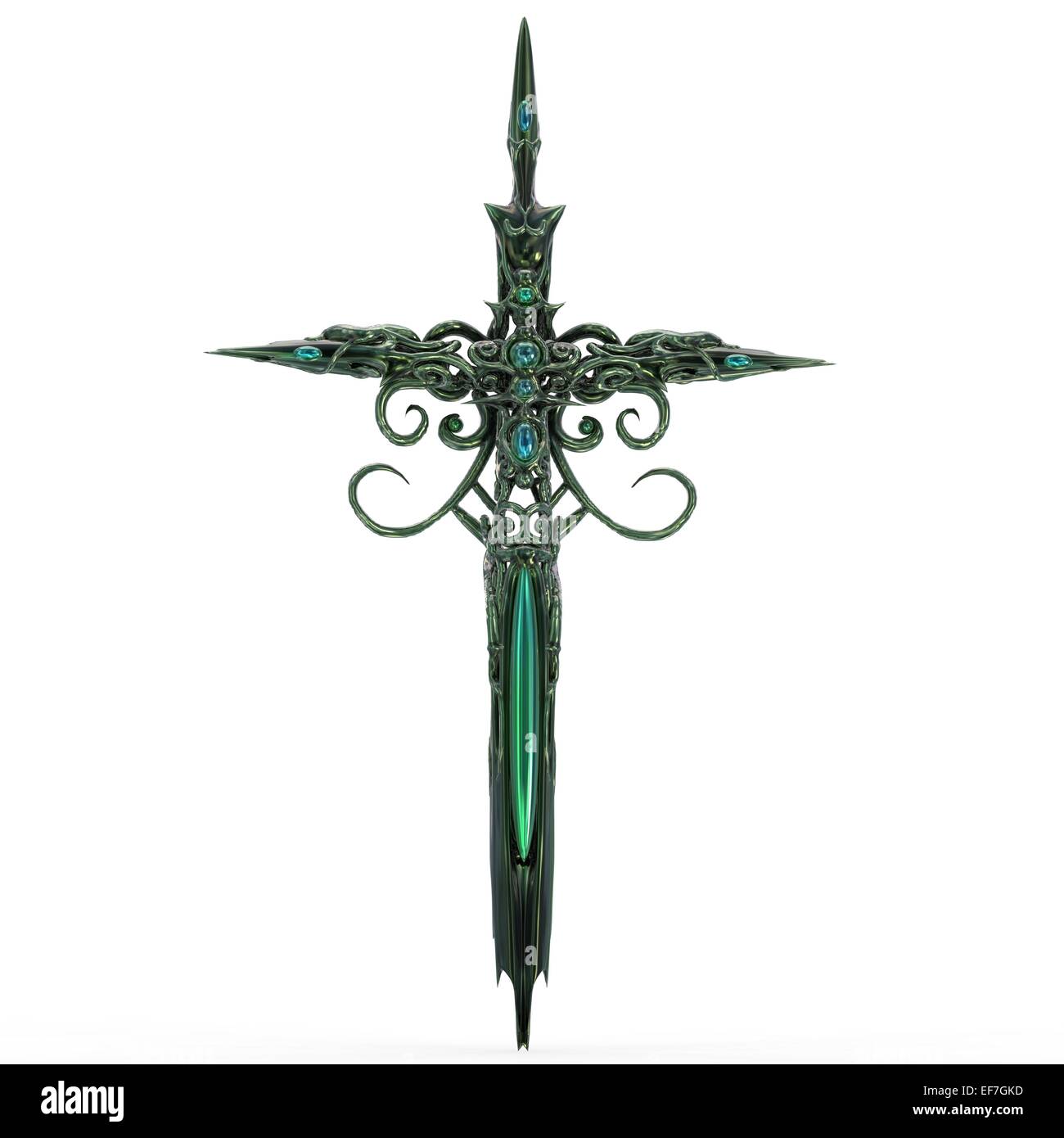 3d cross fantastic design from different angles Stock Photo - Alamy