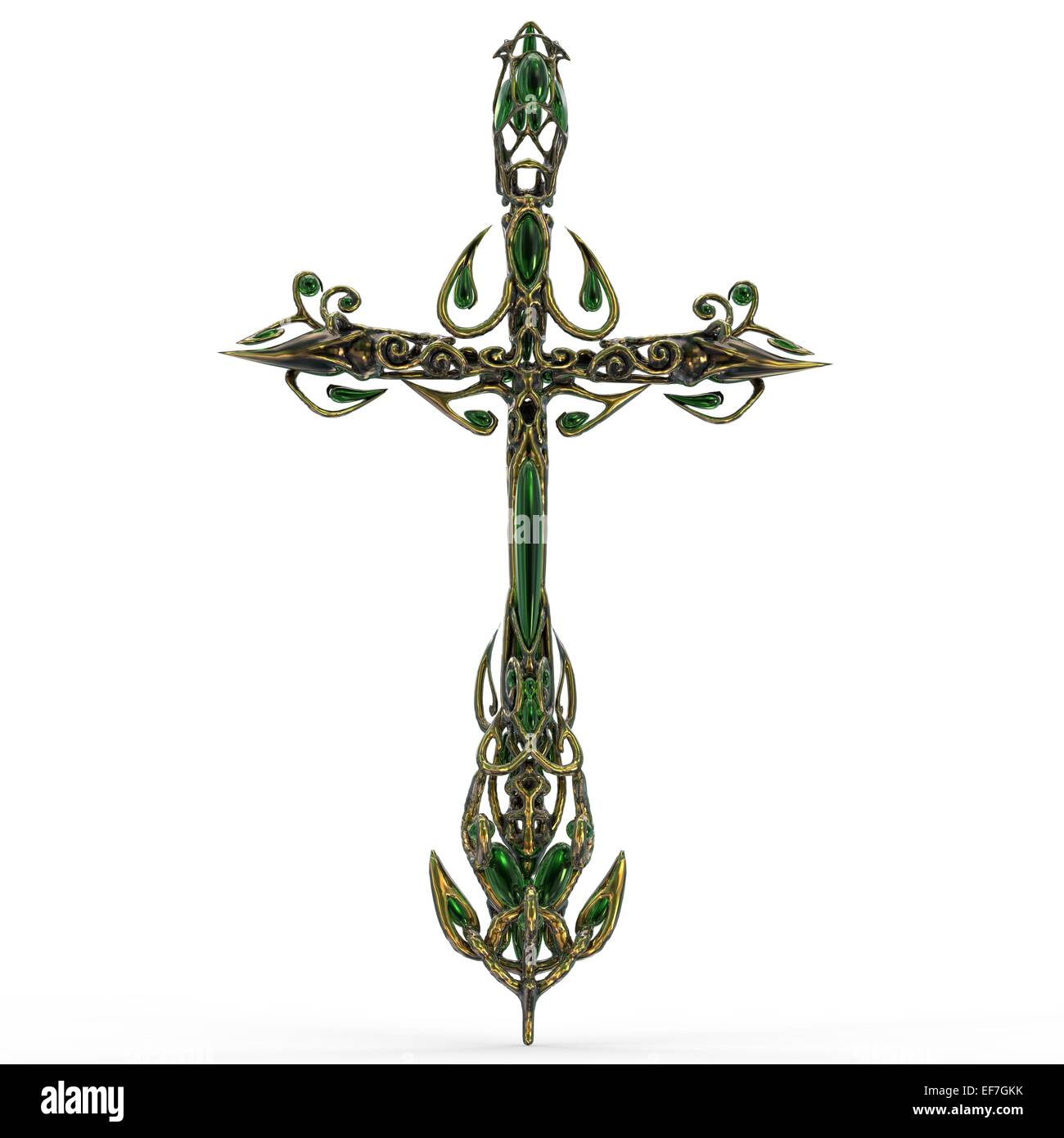 3d cross fantastic design from different angles Stock Photo - Alamy