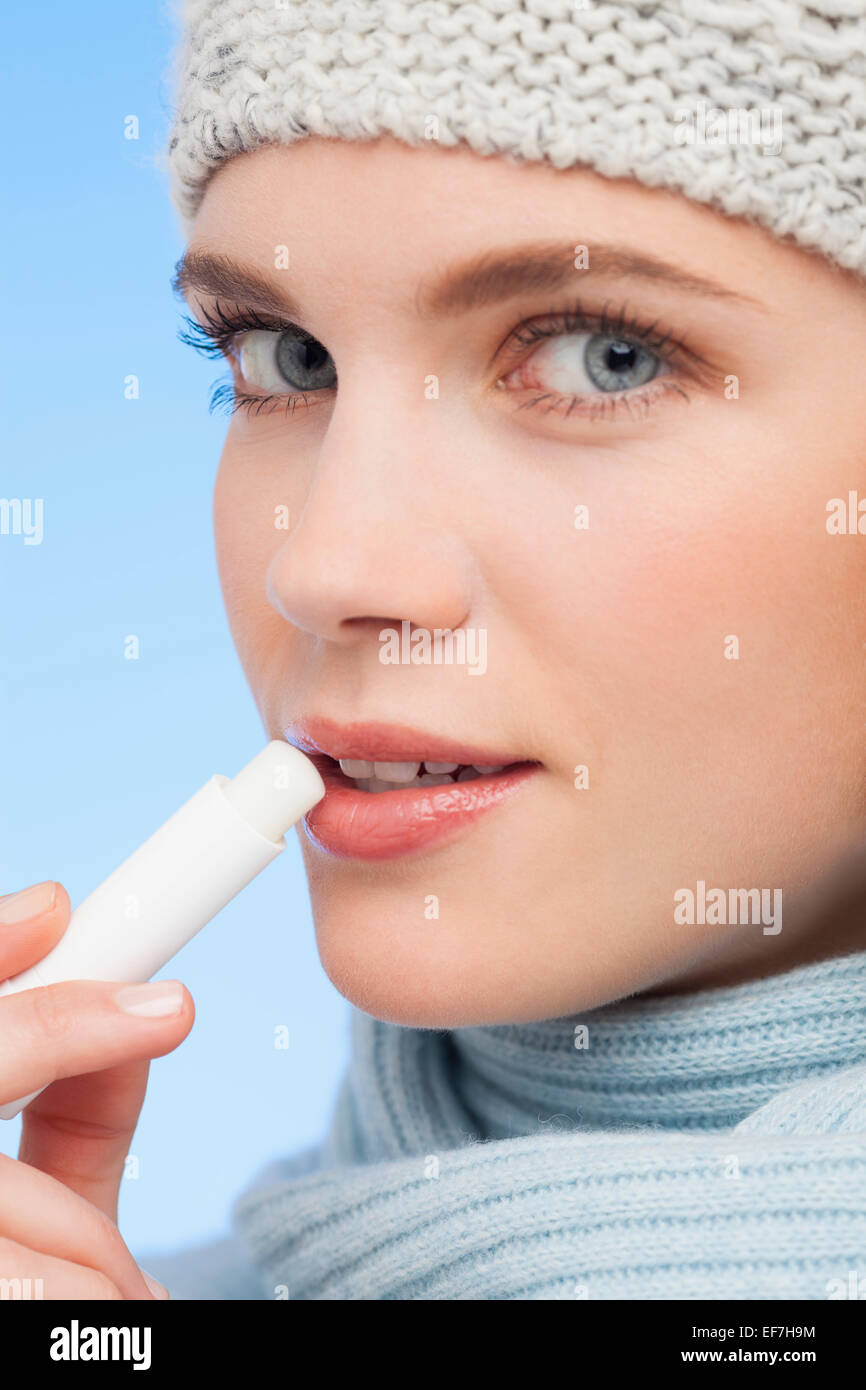 Applying Balm High Resolution Stock Photography and Images - Alamy