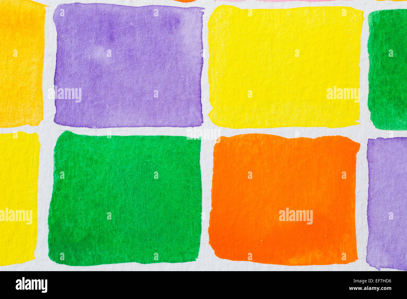 Hand painted blocks of watercolor made by the photographer Stock Photo ...