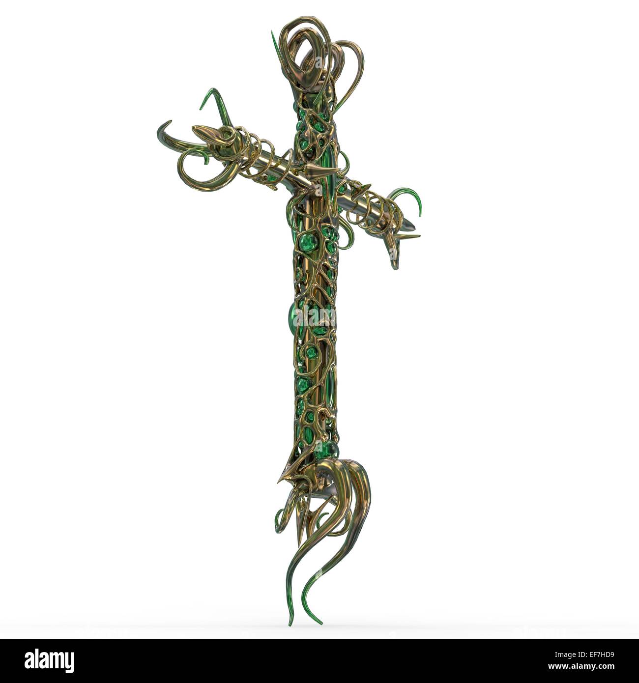 3d cross fantastic design from different angles Stock Photo - Alamy